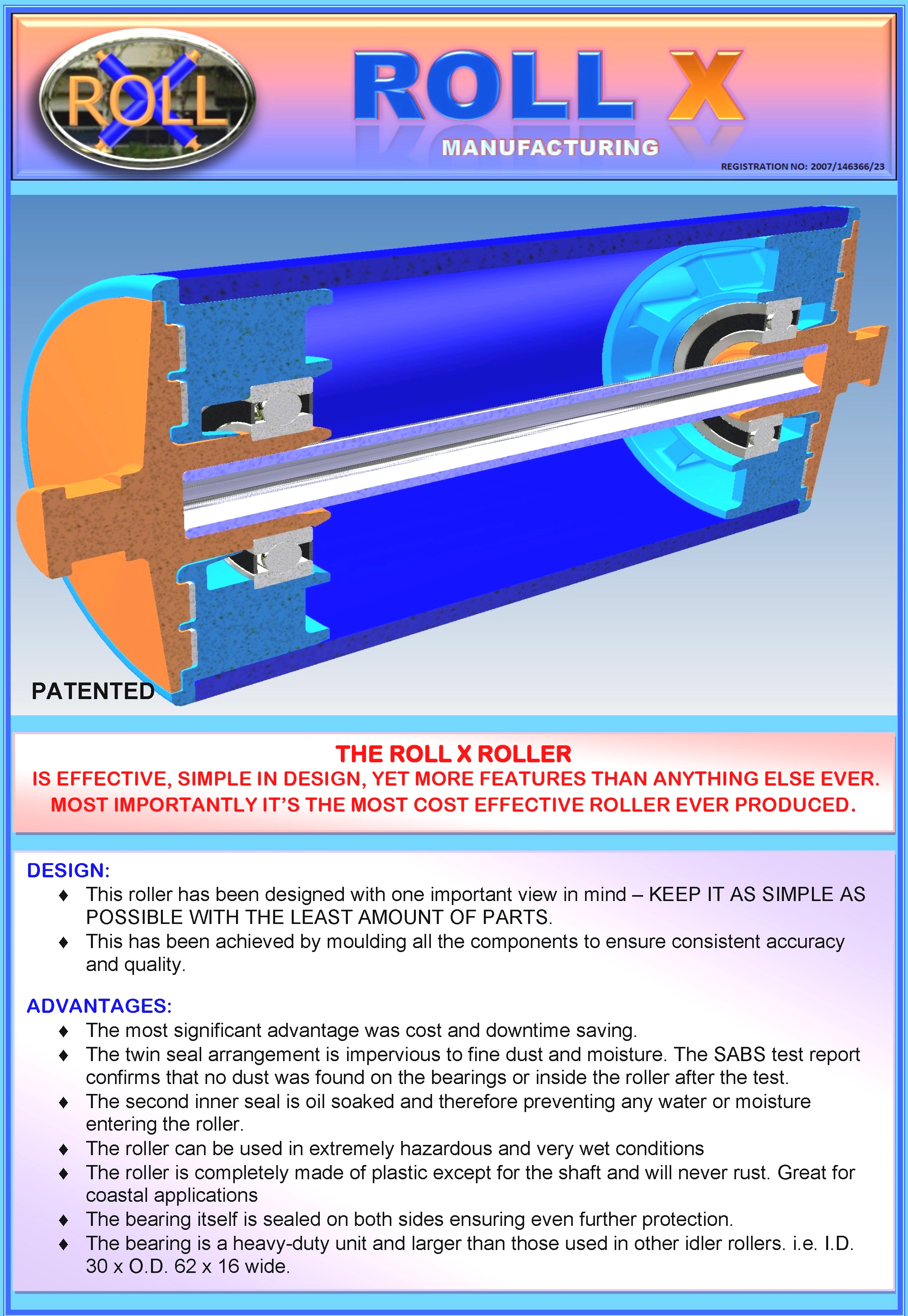 Idler Rollers – Roll X Manufacturing